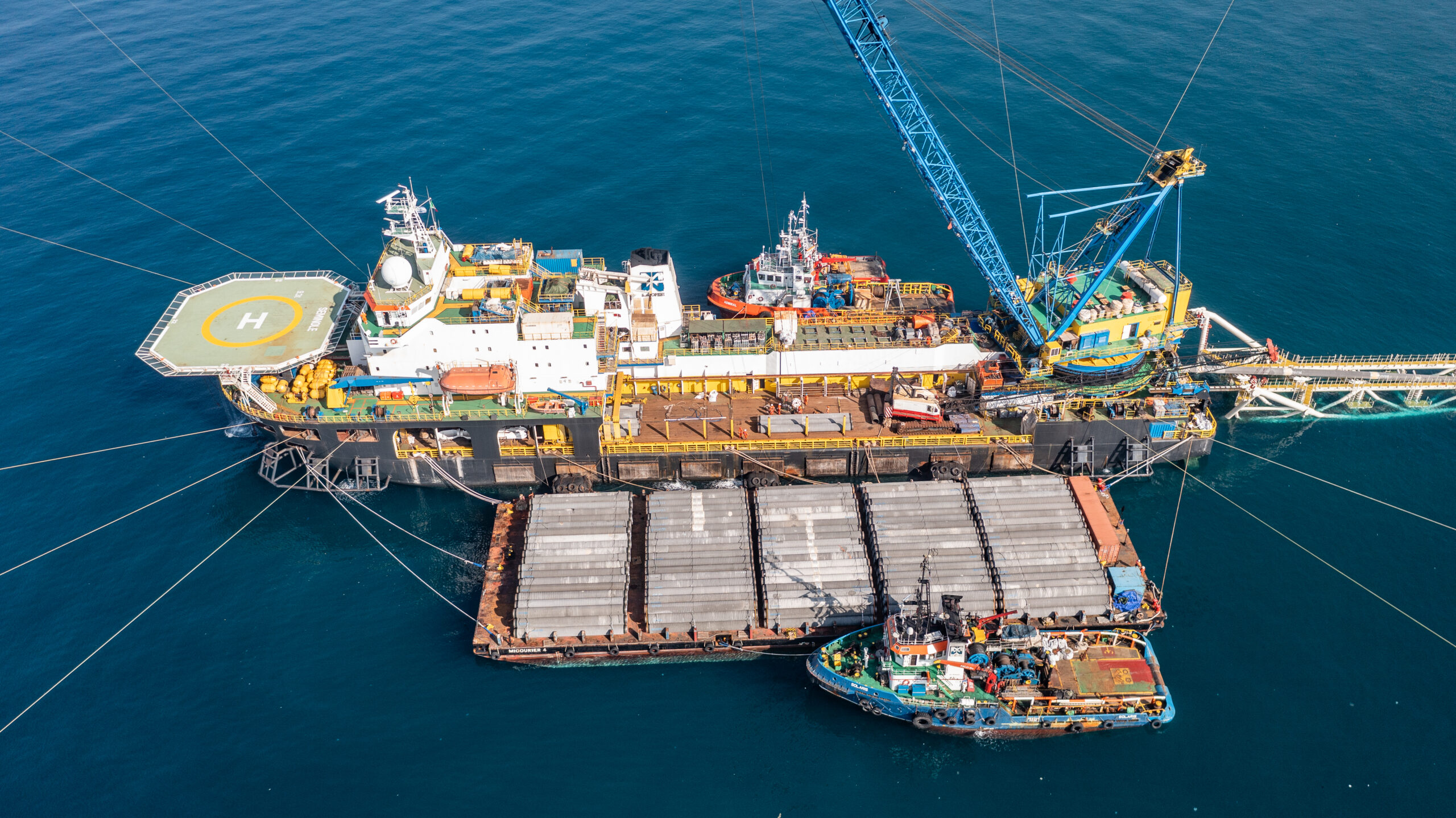 Sea line project - Ashdod - Ashkelon - אתר נתיבי הגז הטבעי לישראל